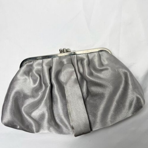 Lulu Townsend | Bags | Lulu Townsend Gray Evening Clutch With Wristlet ...